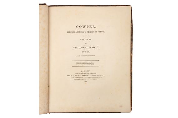 William Cowper | Cowper Illustrated by a series of Views in or near the ...