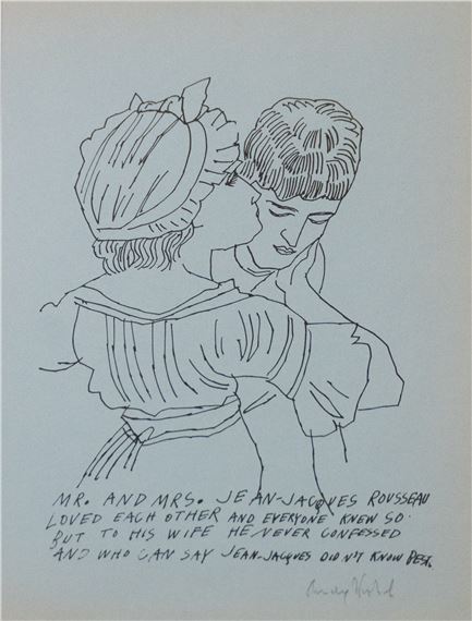 Andy Warhol | Love is a pink (1955) | MutualArt