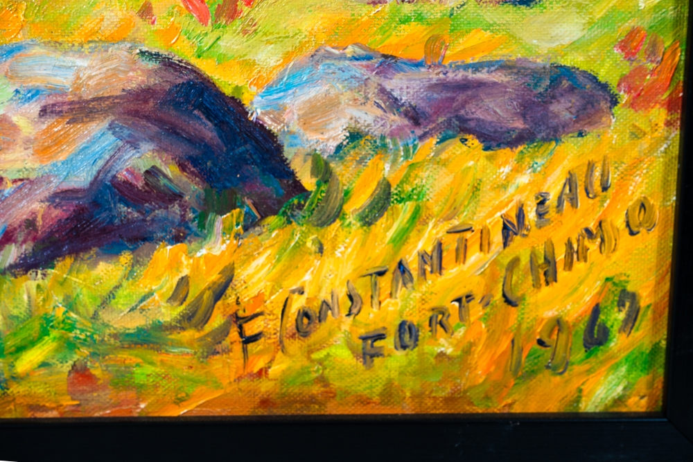 Fleurimond Constantineau | Paysage de bord de lac (1967) | MutualArt