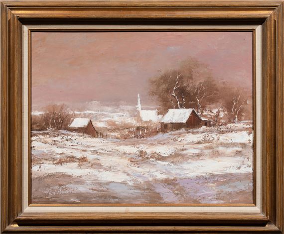 Paul Burkle | Snowy Cabin | MutualArt