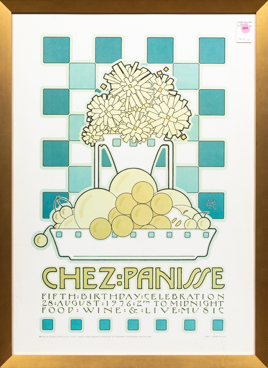 David Lance Goines | Chez Panisse Anniversary Poster (1977) | MutualArt