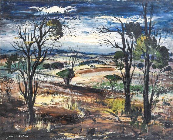 George Enslin | Pathway through an extensive landscape | MutualArt