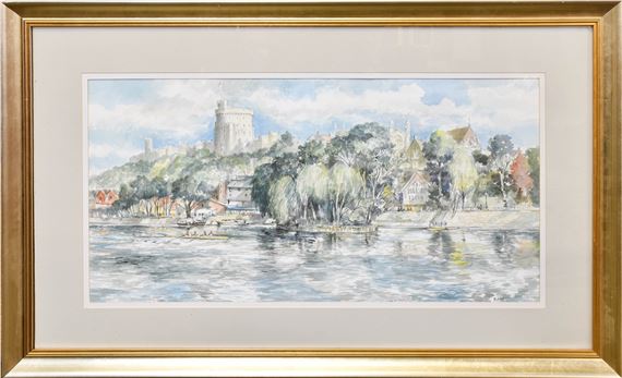 Charles Bone | Windsor Castle from the Thames | MutualArt