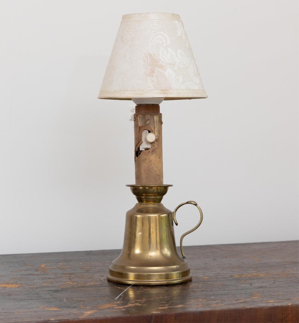 Stick | A brass chamber stick form lamp | MutualArt