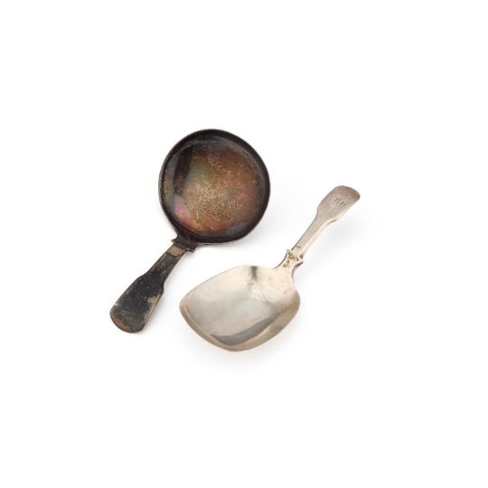 Francis Powell | TWO EARLY 19TH CENTURY SILVER CADDY SPOONS (Early 19th ...