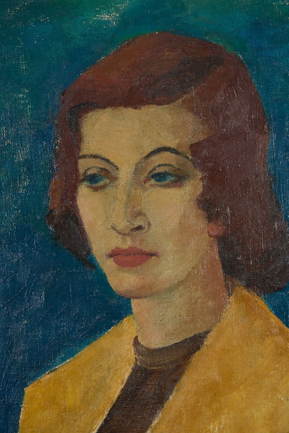 Colland Constantin von Mitschke | Frau m. Sonnenblume (vermutlich Frau ...