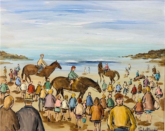 Gladys MacCabe | ‘RACE’S ON THE BEACH’ | MutualArt