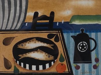 Mary Fedden | coastal table top still life (Circa 2003) | MutualArt