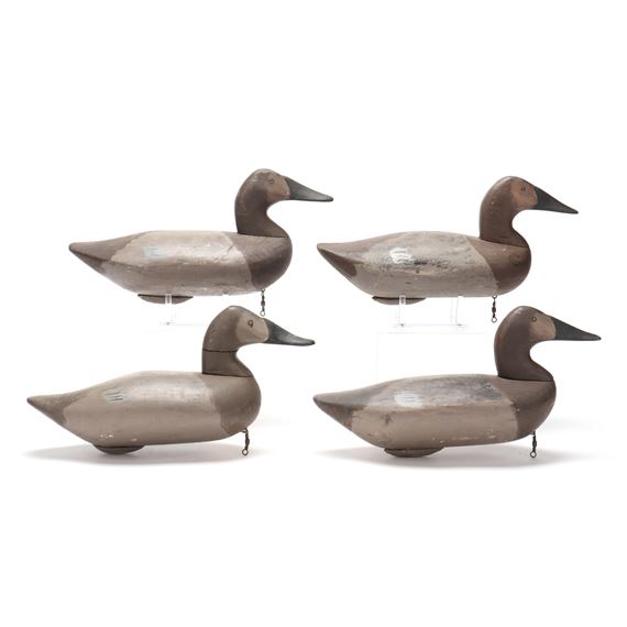 Sam Barnes | Four Hen Canvasbacks (Circa 1910) | MutualArt