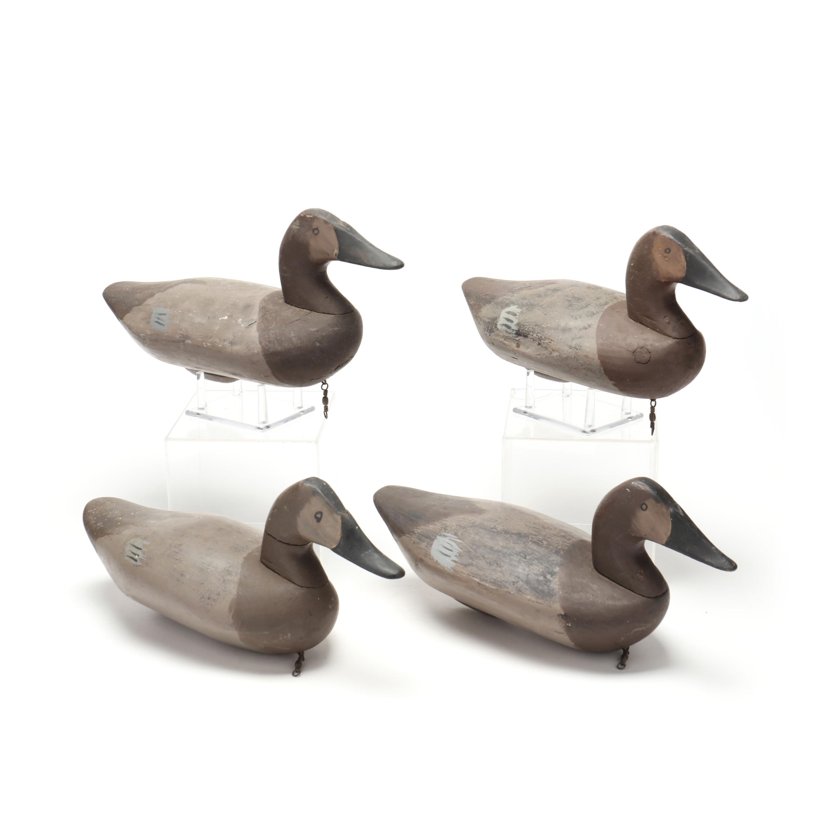 Sam Barnes | Four Hen Canvasbacks (Circa 1910) | MutualArt