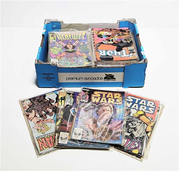 Comics | Box of Marvel published comics incl Star Wars | MutualArt