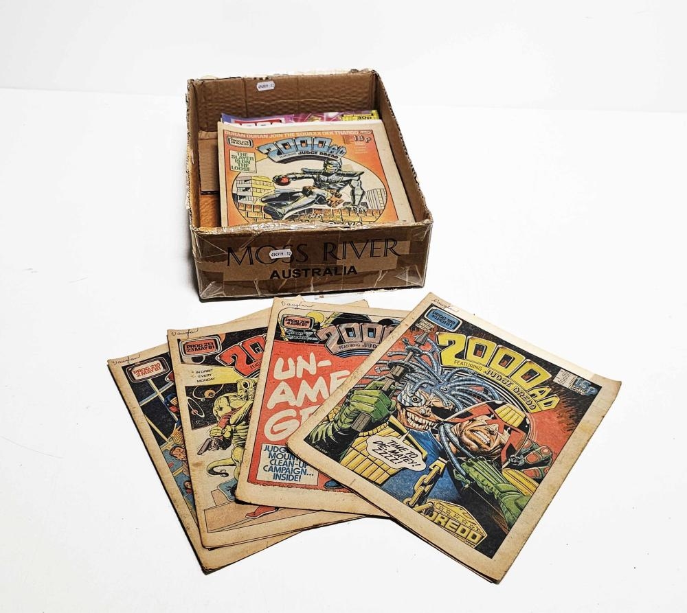 Comics | Box of 2000AD featuring Judge Dredd comics from the 1980s ...
