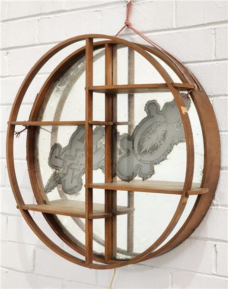 SHADOW | Aboriginal motif shadow box wall light (60 x 16cm | MutualArt