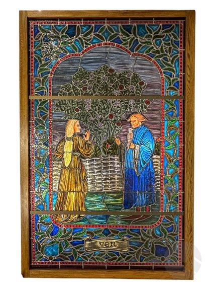 Patrick | French Medieval Style Spring Stained Glass Window | MutualArt