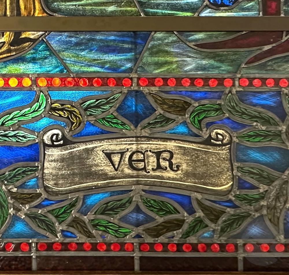 Patrick | French Medieval Style Spring Stained Glass Window | MutualArt