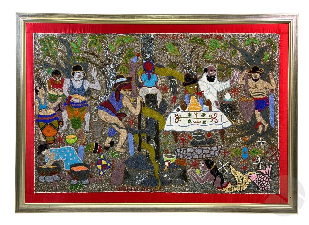 Mireille Delismé | Drapo Vodou Flag | MutualArt