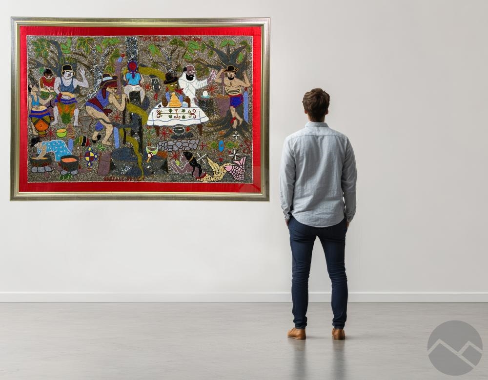 Mireille Delismé | Drapo Vodou Flag | MutualArt