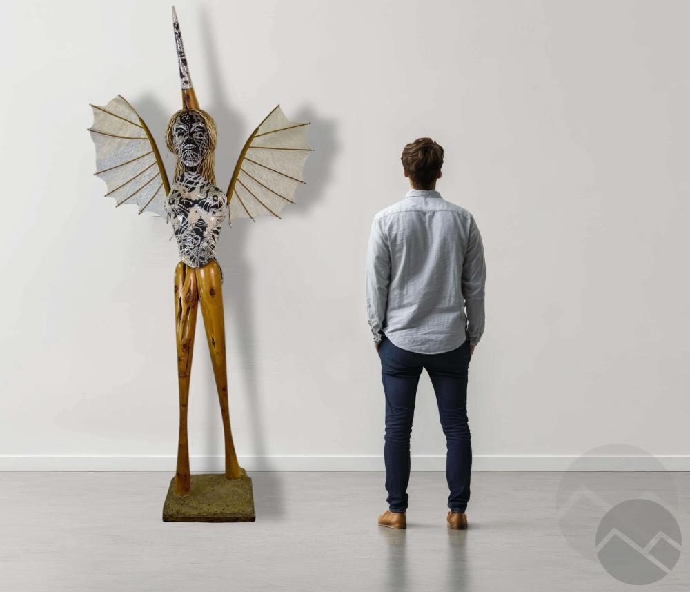 Patrice Chambrier | Winged Statue | MutualArt