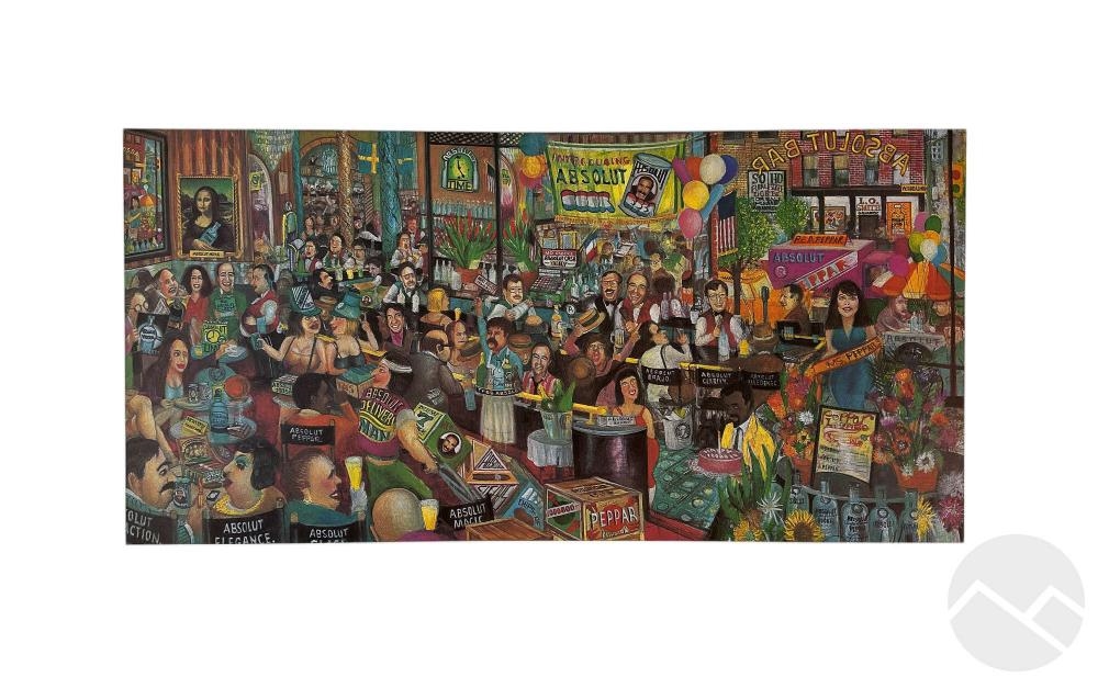 Robert Cenedella | The Absolut Bar | MutualArt