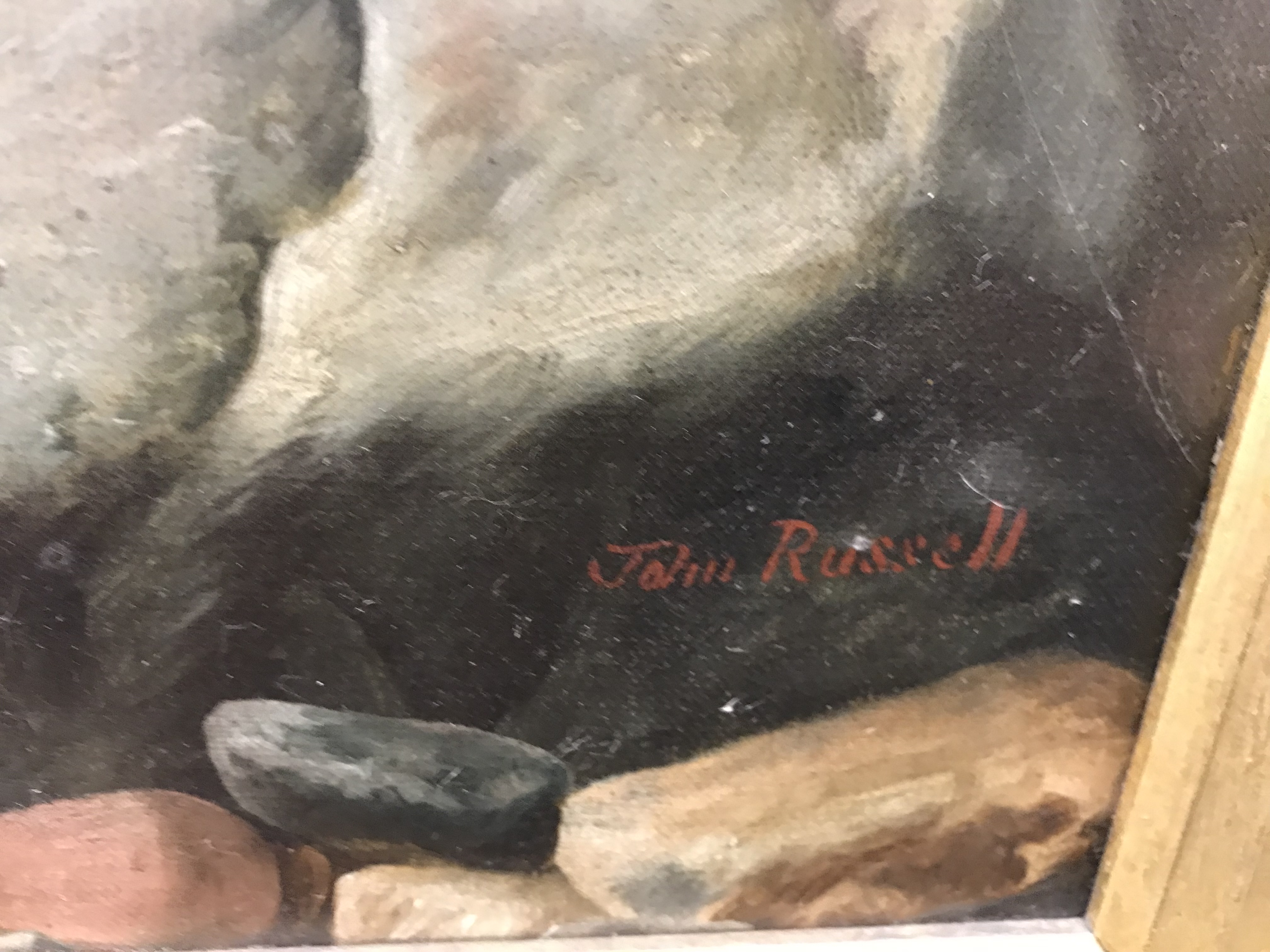 John Bucknell Russell | 1893) “Salmon catch on rocks at Loch side with ...