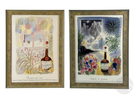 Jean-Jacques Sempé | Grand Passion Advertisement Poster 2pc | MutualArt