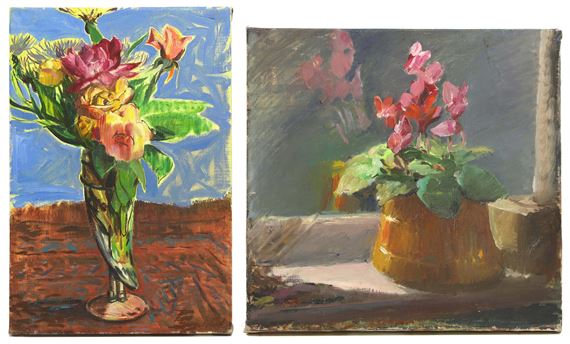 George Waud | Flowers in an Ice-cream Glass (1995) | MutualArt