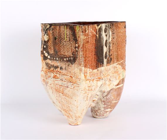 Simon Carroll | Large Studio Pottery Footed Vessel (2005) | MutualArt