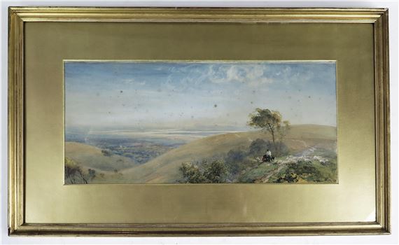 Robert Thorne Waite | shepherd and his flock with a view beyond over ...