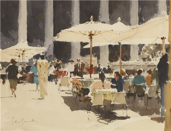 John Yardley | In the Shadow of the Pantheon | MutualArt