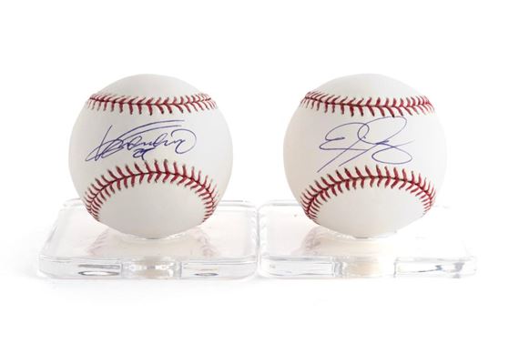 John Carver | TWO SINGLE SIGNED AUTOGRAPHED BASEBALLS | MutualArt