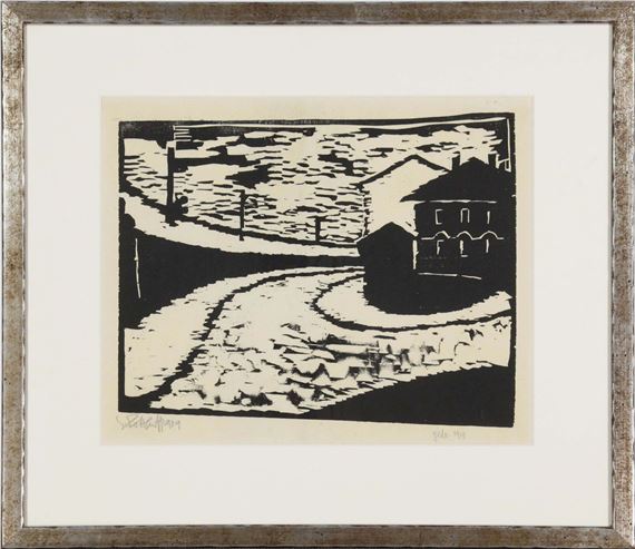 Karl Schmidt-Rottluff | Straßenbiegung (1913) | MutualArt