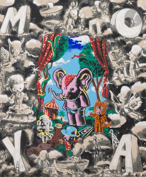 Patrick Moya | The Pink Elephant (2017) | MutualArt