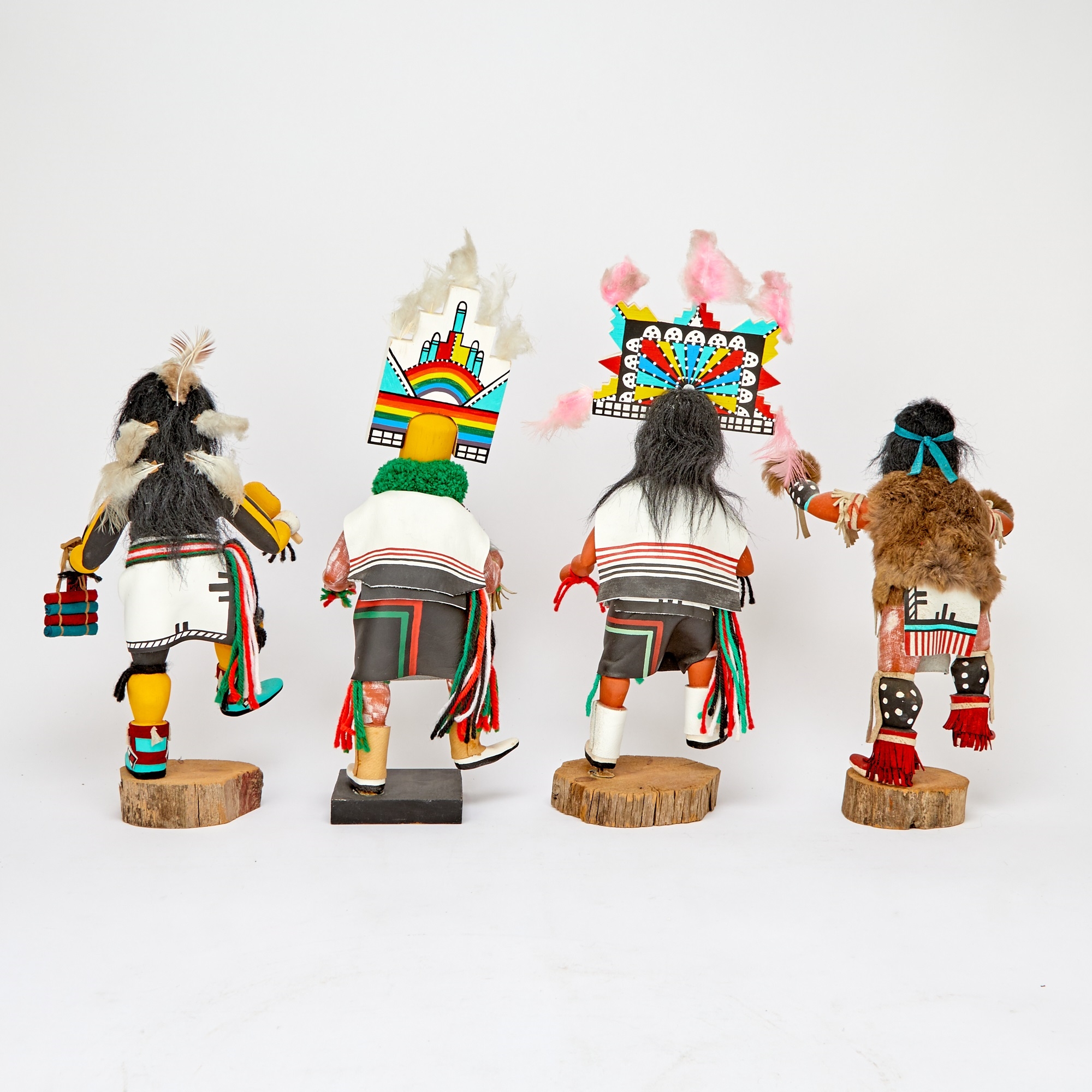 Rainbow | Group of Four Hopi Kachinas | MutualArt