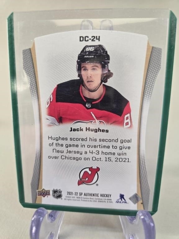 Jack Hughes | 2021-22 UD SP Jack Hughes (2021 - 2022) | MutualArt