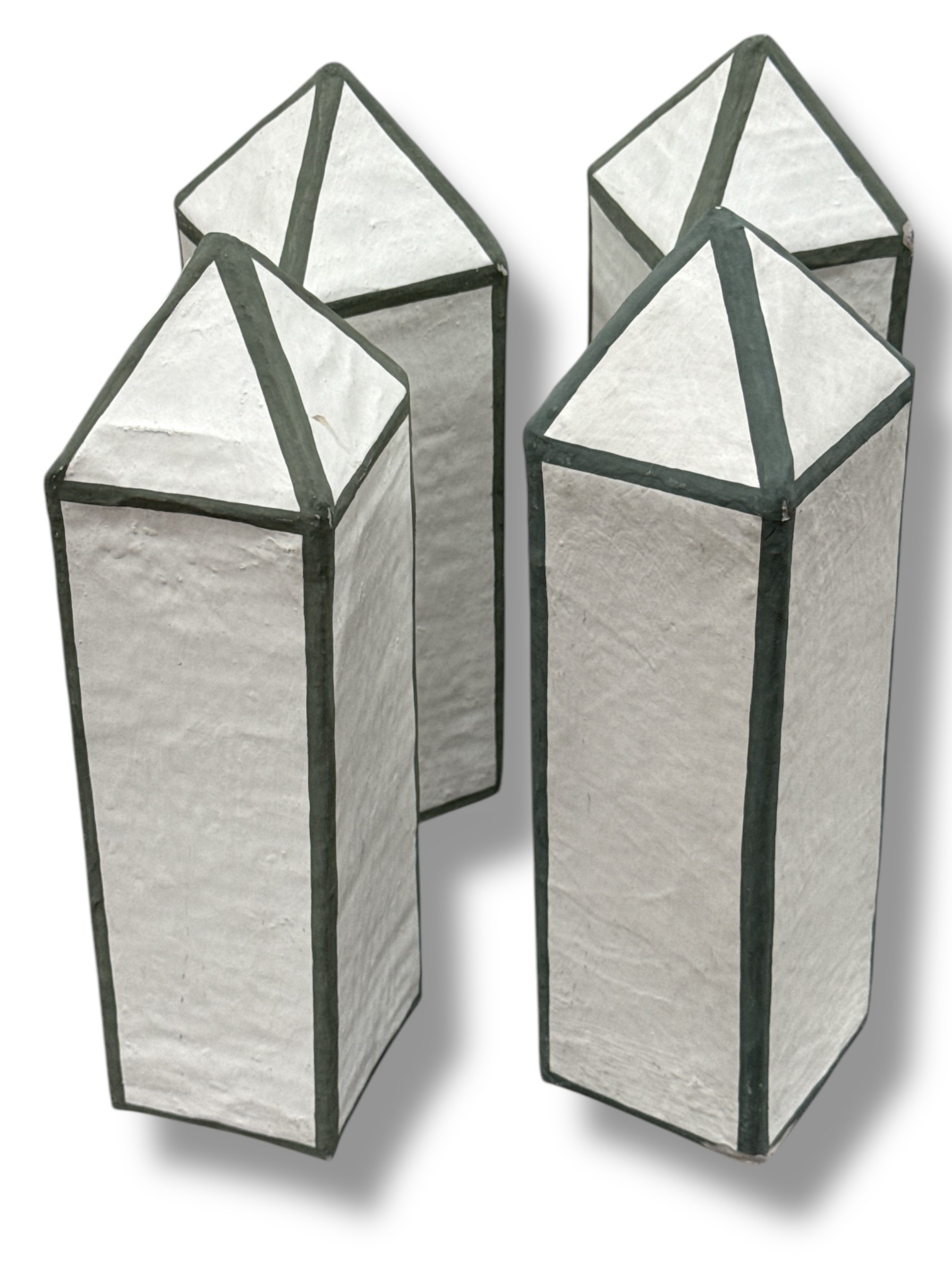 Mache | Set 4 Modernist Obelisks, Paper Mache | MutualArt