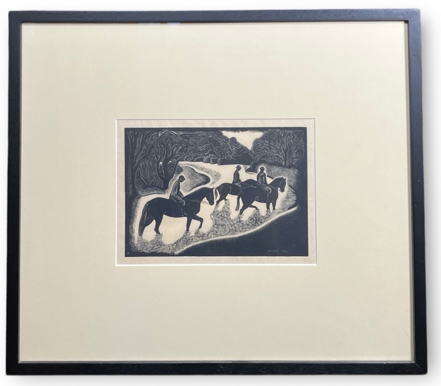 Lung Yuet Ching | A BARBARA LATHAM Wood Engraving Print, Fording The ...