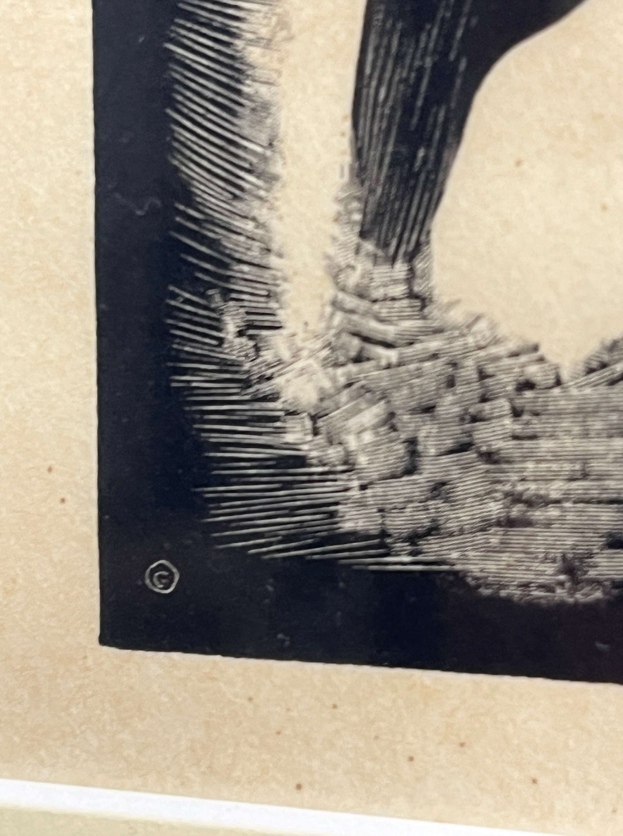 Lung Yuet Ching | A BARBARA LATHAM Wood Engraving Print, Fording The ...