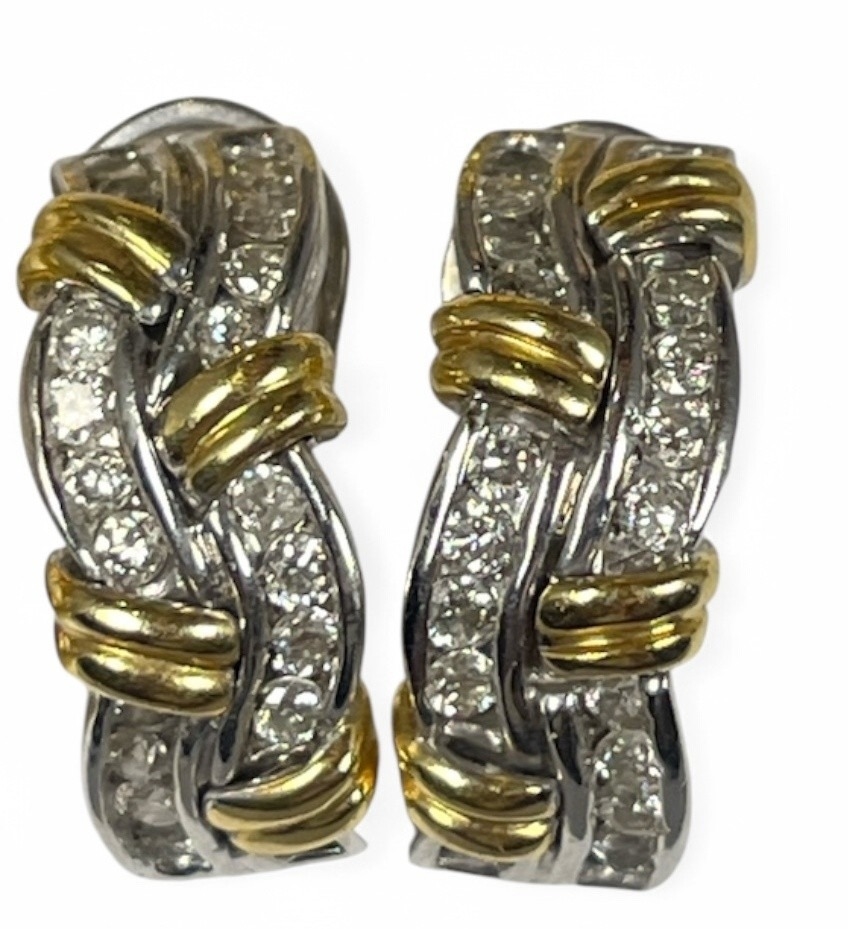David Yurman | Collection of 14k Gold, Diamond and Citrine Earrings ...