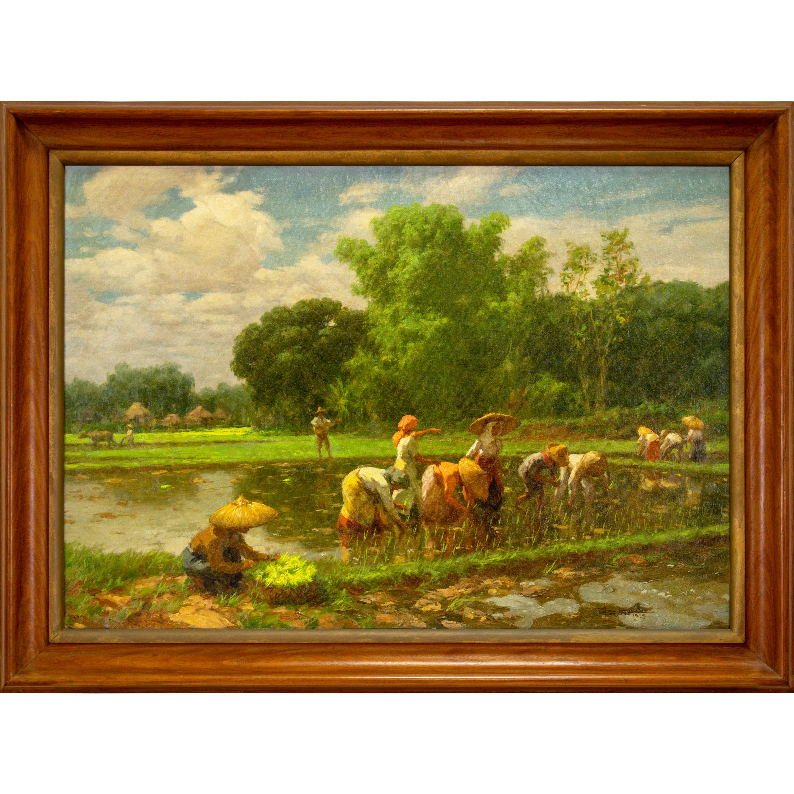 Fernando Amorsolo | Planting Rice (1949) | MutualArt