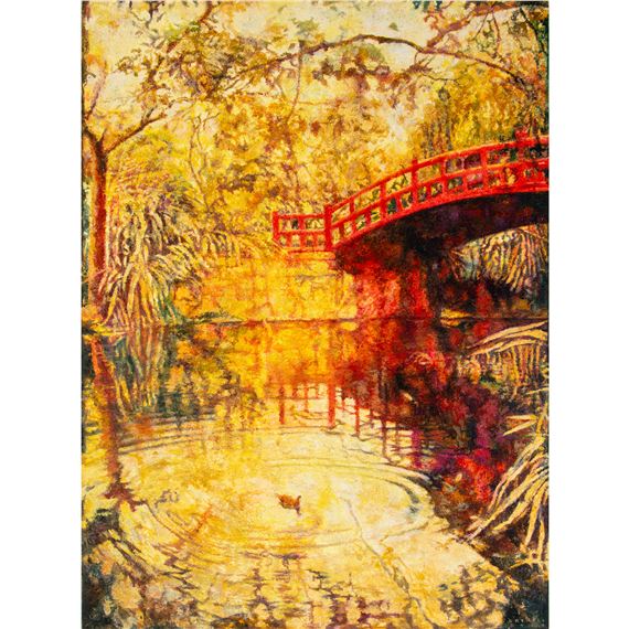 Jim Orencio | Red Bridge (2017) | MutualArt