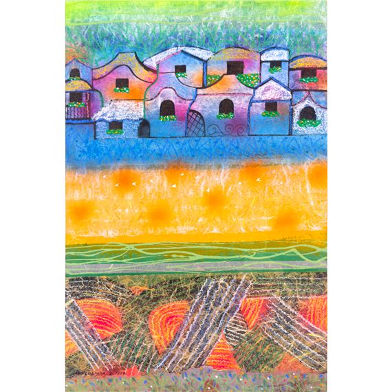 Manuel Baldemor | Makulay at Masayang Nayon (1993) | MutualArt