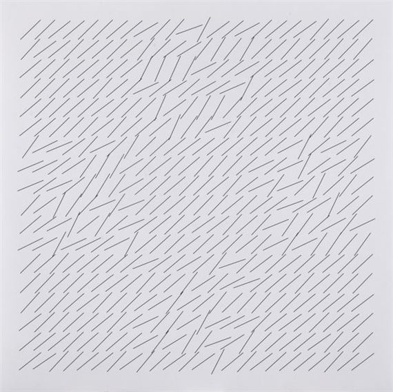 Vera Molnár | From 432 obliques to 9 squares (2011) | MutualArt