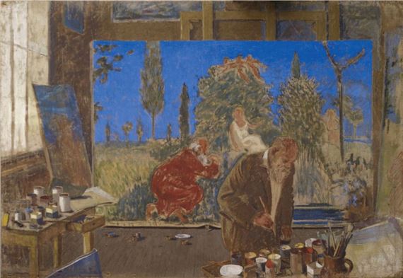 Jacques Salomon | The painter Ker-Xavier ROUSSEL in his studio at L ...