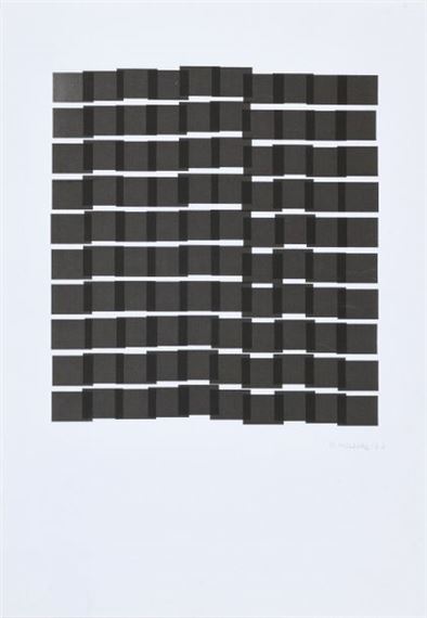 Vera Molnár | Strates (1986) | MutualArt