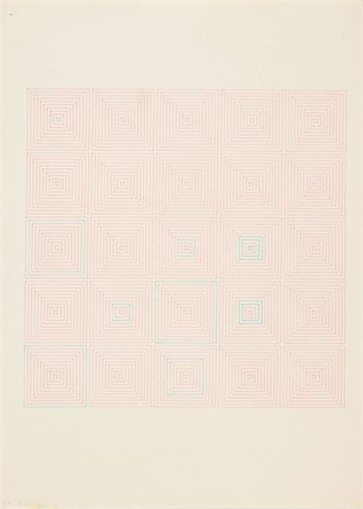 Vera Molnár | Red and green (72) | MutualArt