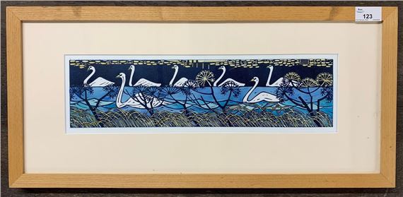 Nicholas Barnham | 'Seven Swans' | MutualArt