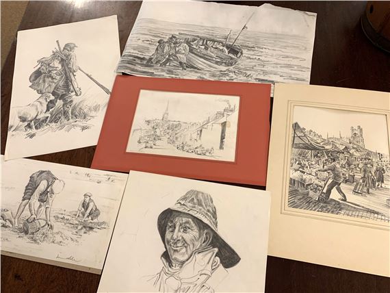 David Poole | thirteen original graphite works of on paper | MutualArt