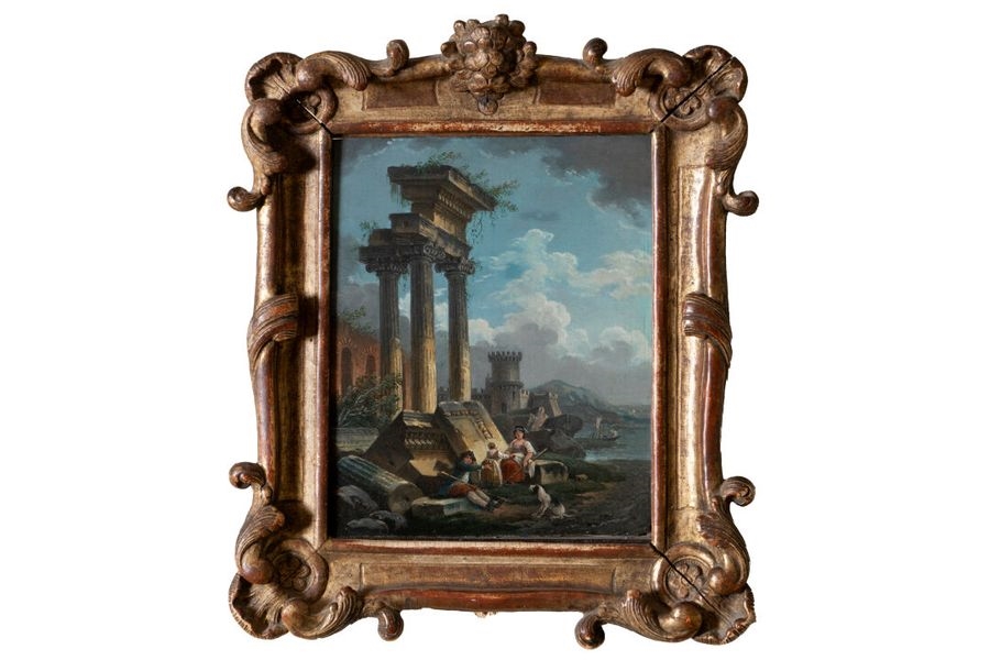 Pierre Antoine Demachy | Characters at the foot of the ruins | MutualArt