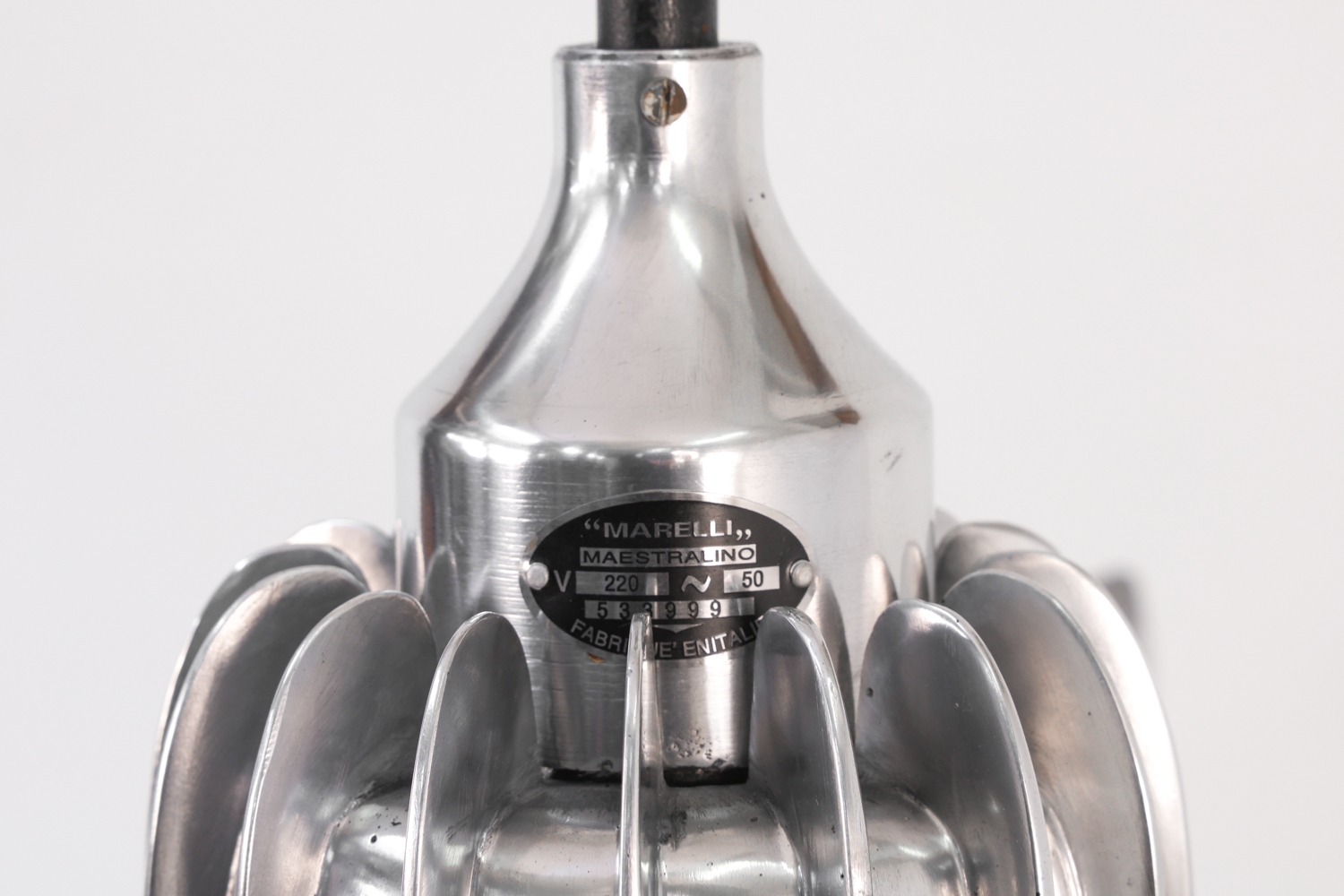 Machine Age | MARELLI POLISHED ALUMINUM MACHINE AGE CEILING FAN | MutualArt