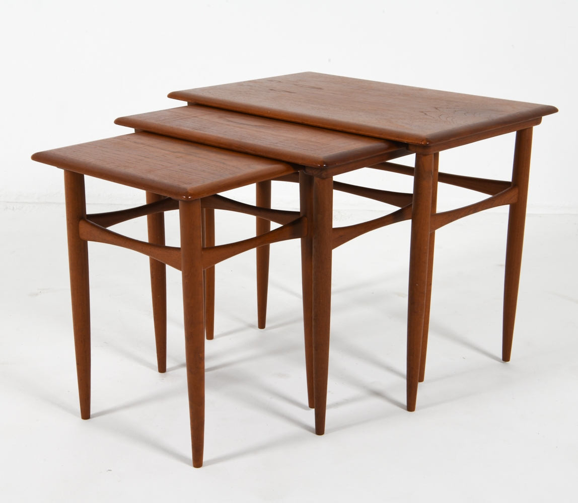 Kai Kristiansen | KAI KRISTIANSEN TEAK NESTING TABLES | MutualArt